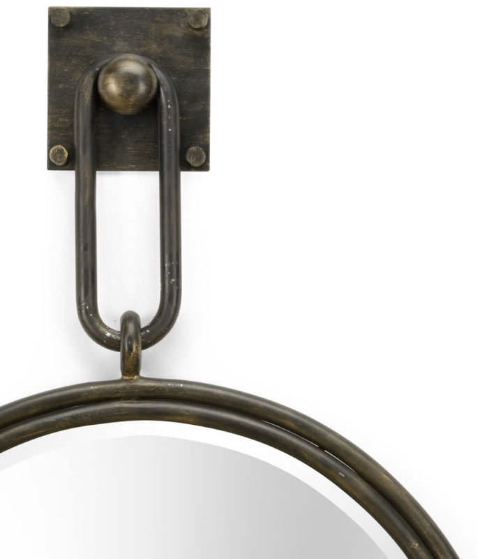 Round Wrought Iron Mirror