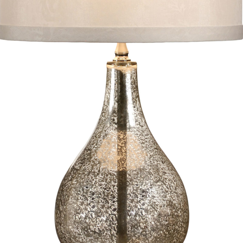 Mercury glass lamp - speckled mercury glass table lamp