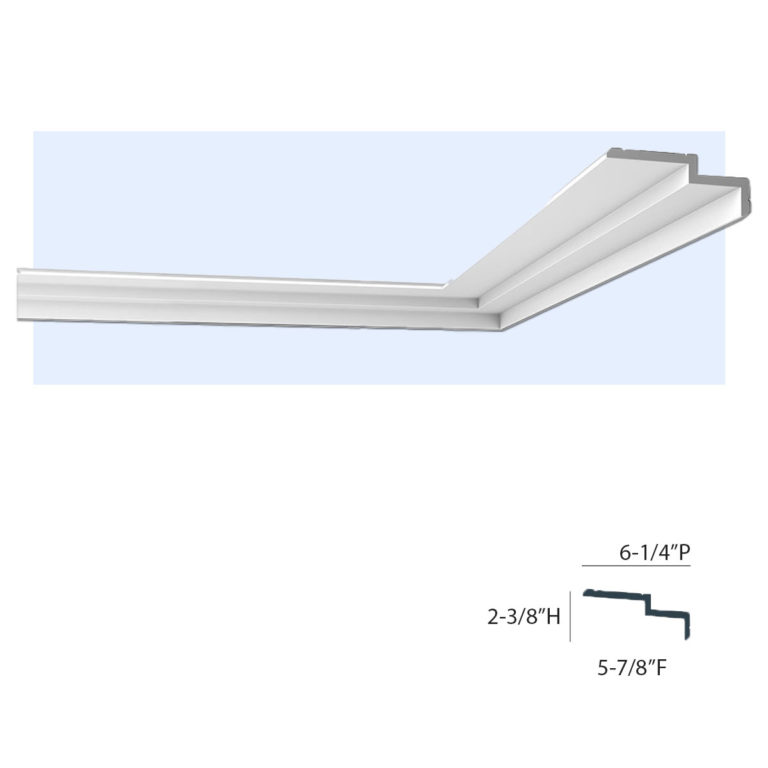 Chicago 2 Step Modern Crown Molding - modern crown moldings