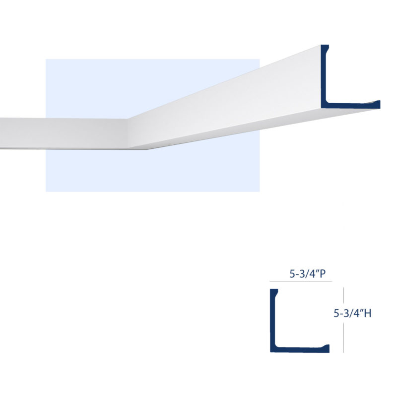 Classic Chair Rail Molding - Architectural Accents - Polyurethane Molding