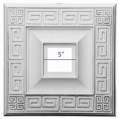 Square Ceiling Medallion - Greek Key Ceiling Medallion - Ceiling Decor