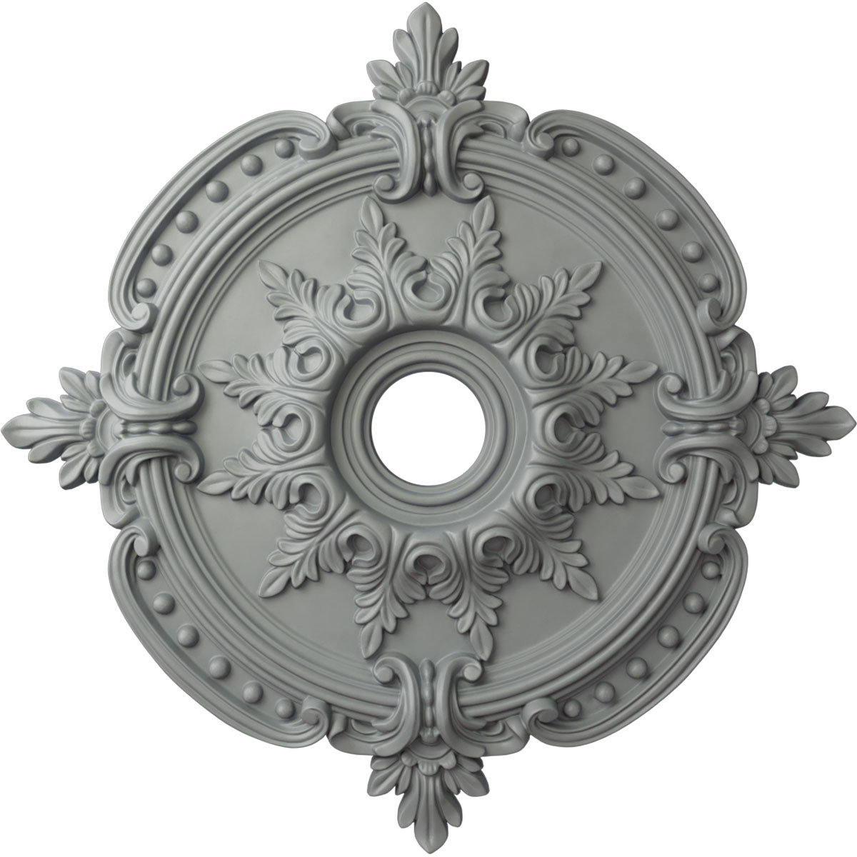 Acanthus Ring Ceiling Medallion with Beading - Decorative Medallions
